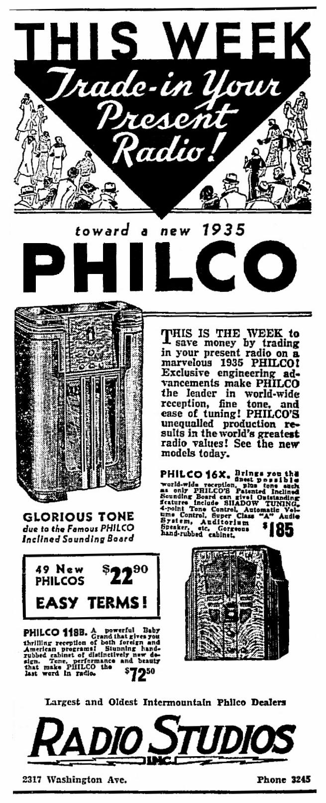 Philco Model 118B Tombstone Radio (1935)