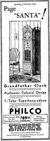 Philco Model 570 Grandfather Clock Radio